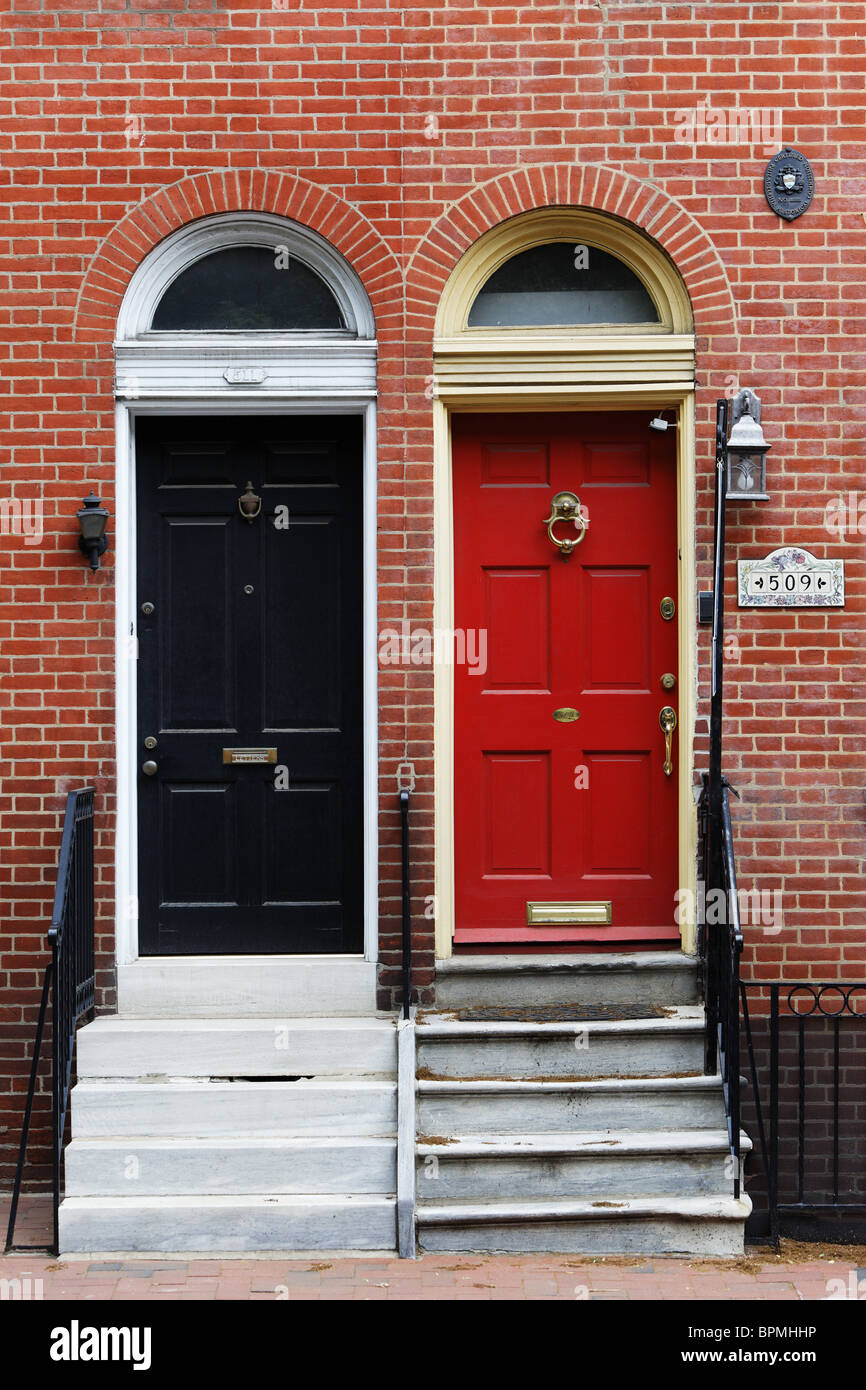 doors, Washington Square, Philadelphia, Pennsylvania, USA Stock Photo ...