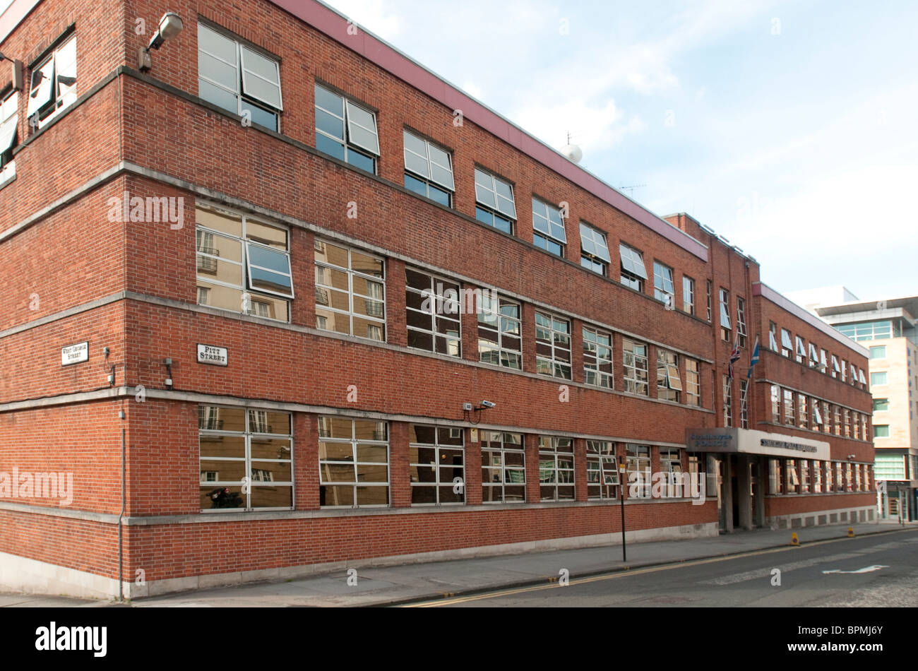 Pitt Street police station in Glasgow the headquarters of Strathclyde ...