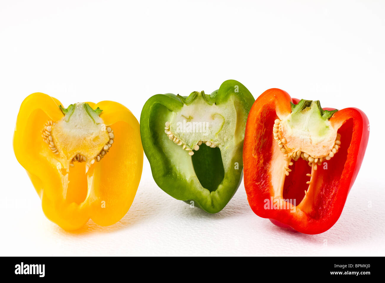 Seeds of capsicum Cut Out Stock Images & Pictures - Alamy