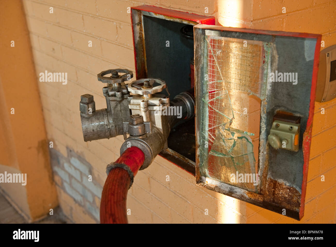 Dry Riser in high rise building with dividing branch Stock Photo - Alamy