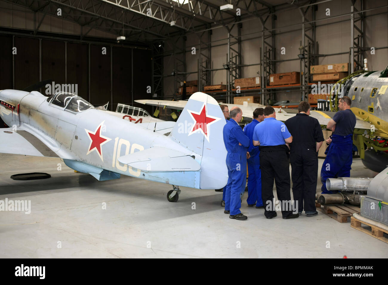 Russian Yak Fighter Plane from ww2 alongside other aircraft in the ...