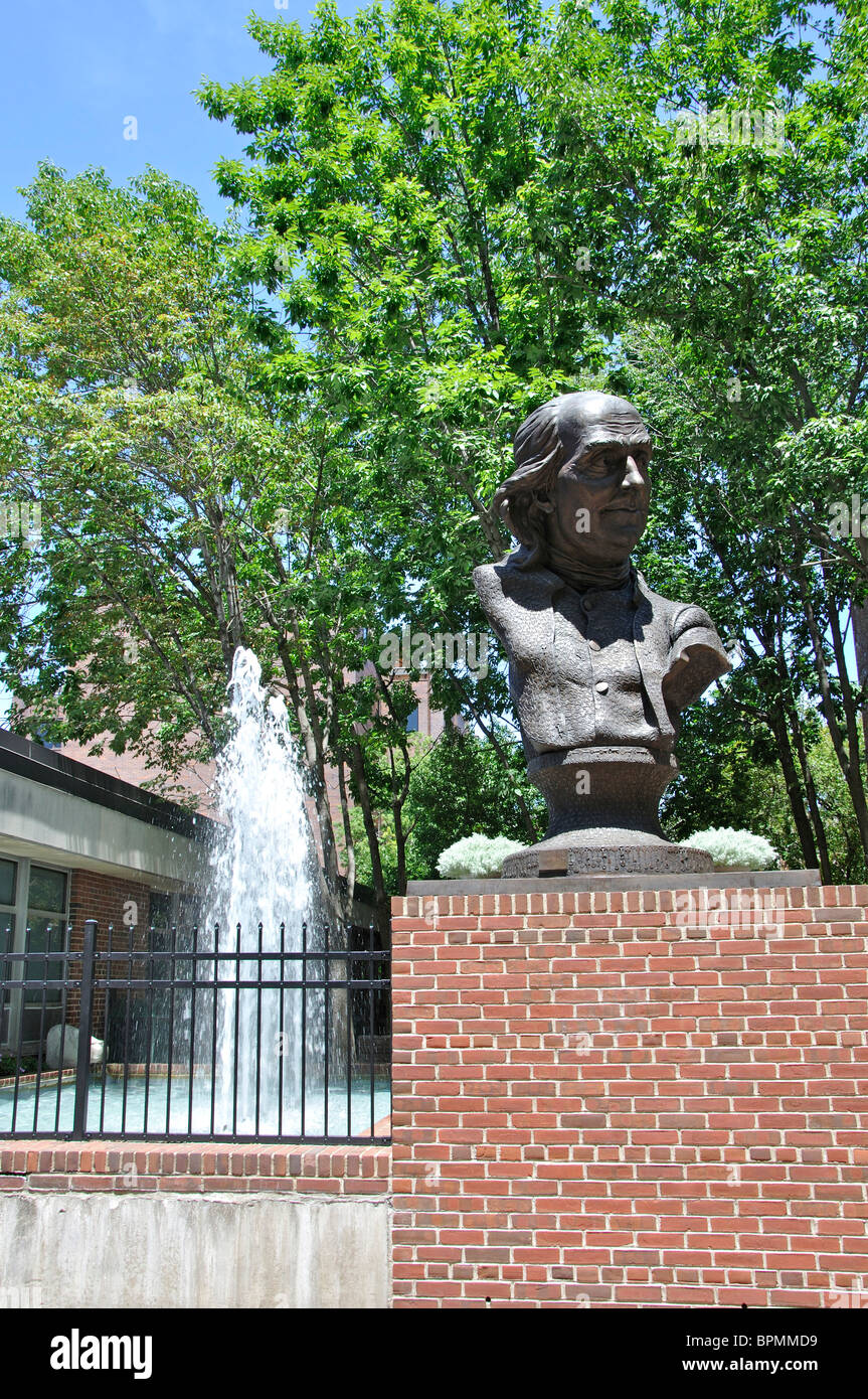 Benjamin Franklin sculpture at fire department in Philadelphia ...