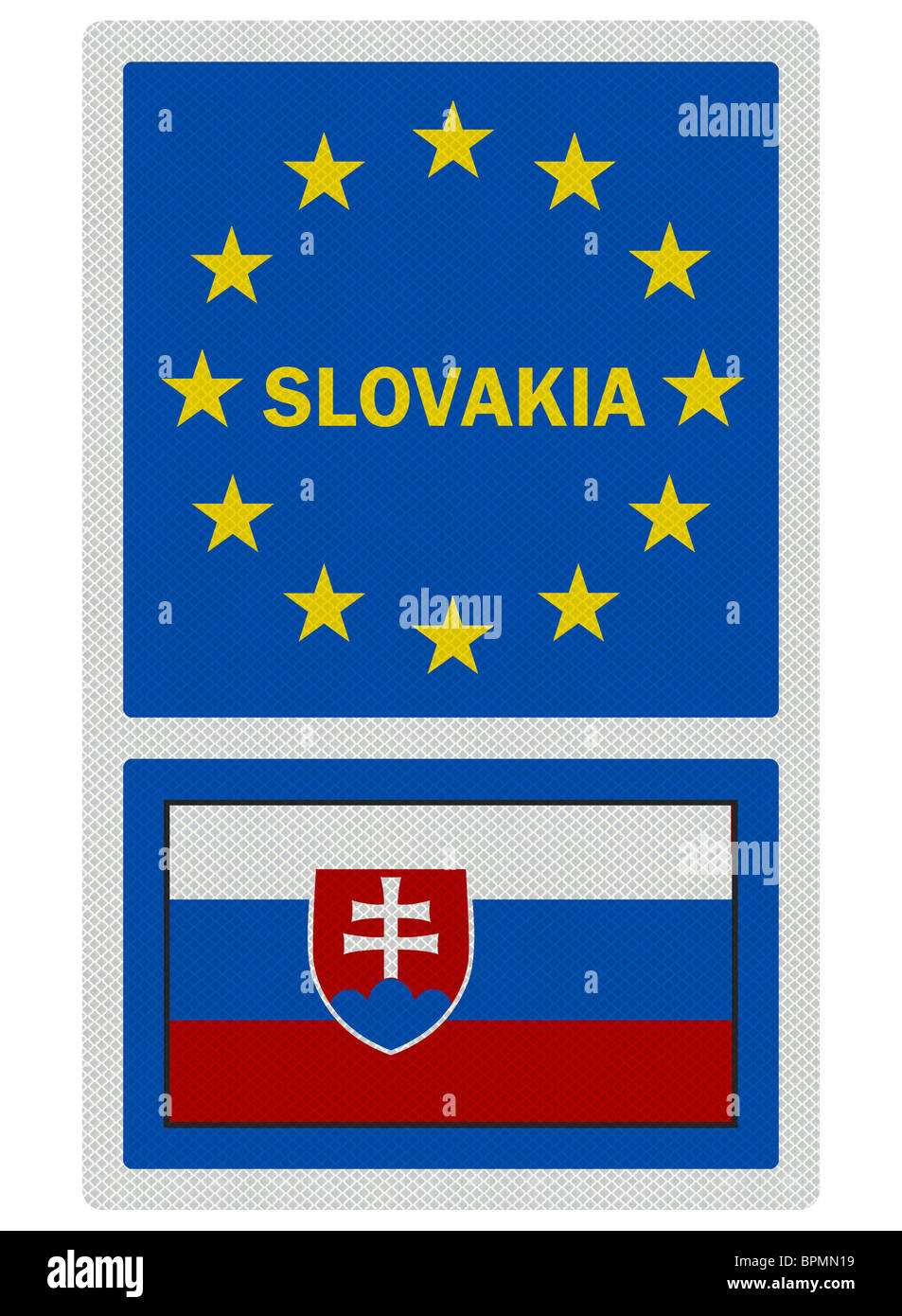 EU signs series - Slovakia (in English language), photo realistic ...