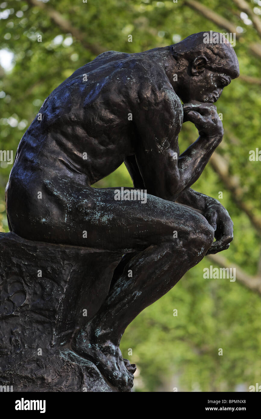 The Thinker, Rodin Museum, Philadelphia, Pennsylvania, USA Stock Photo ...