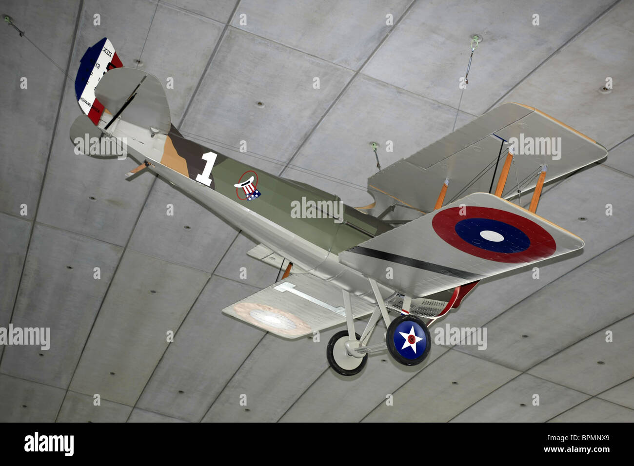 A French built Spad 17 bi-plane in service with the USAAF in WW1 on ...