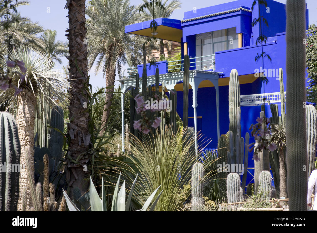 The Blue House in Marjorelle Garden, Marrakech, Morocco Stock Photo - Alamy