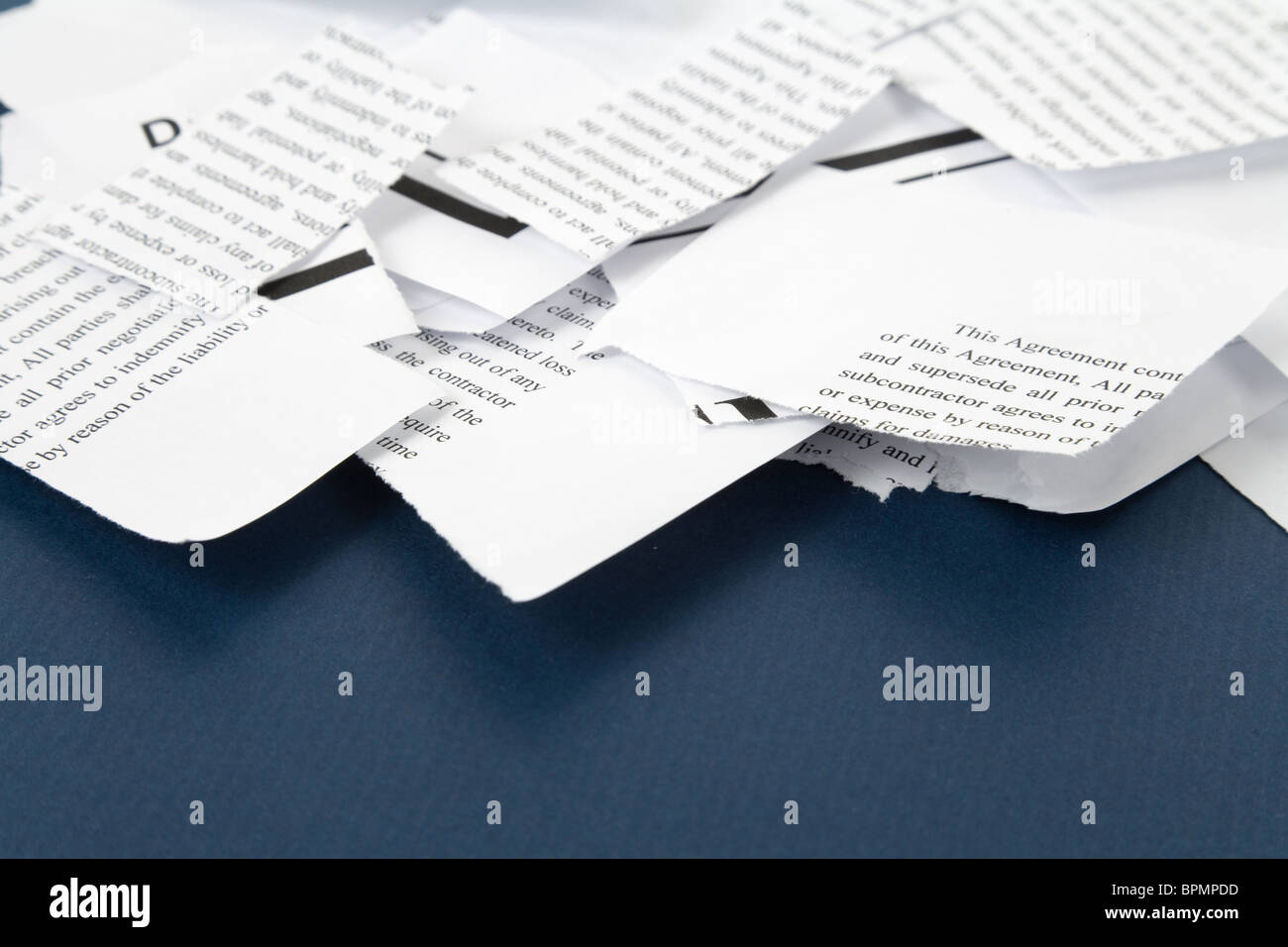 Torn Business Document for background Stock Photo - Alamy