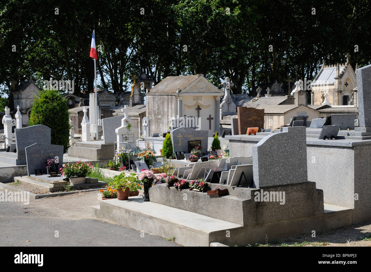French cemetery at Capestang southern France Stock Photo - Alamy
