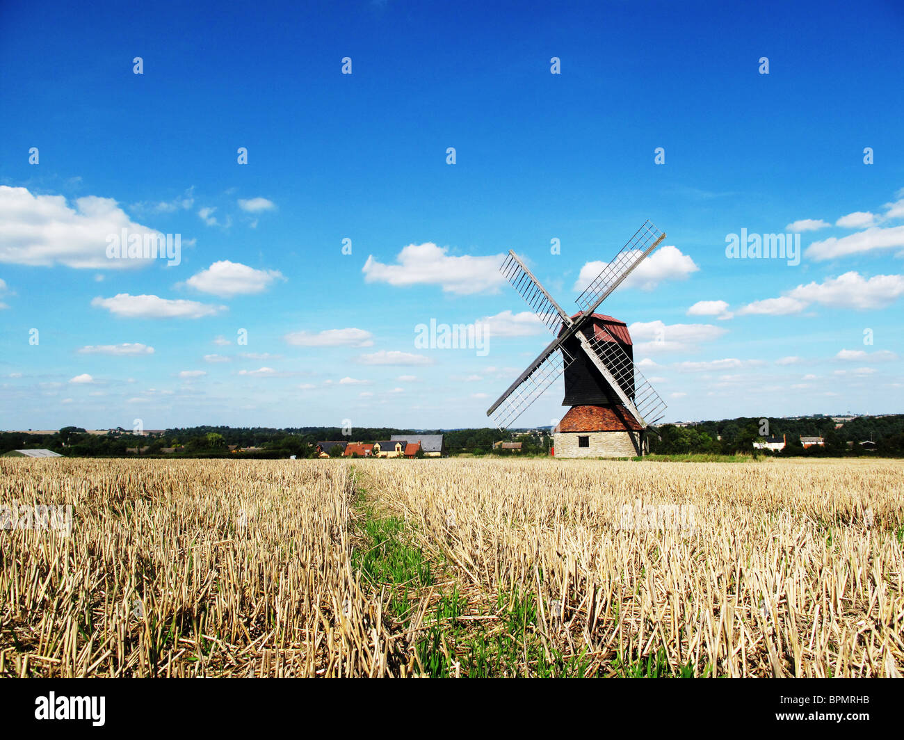 Stevington windmill, possibly the last working post mill in the country ...