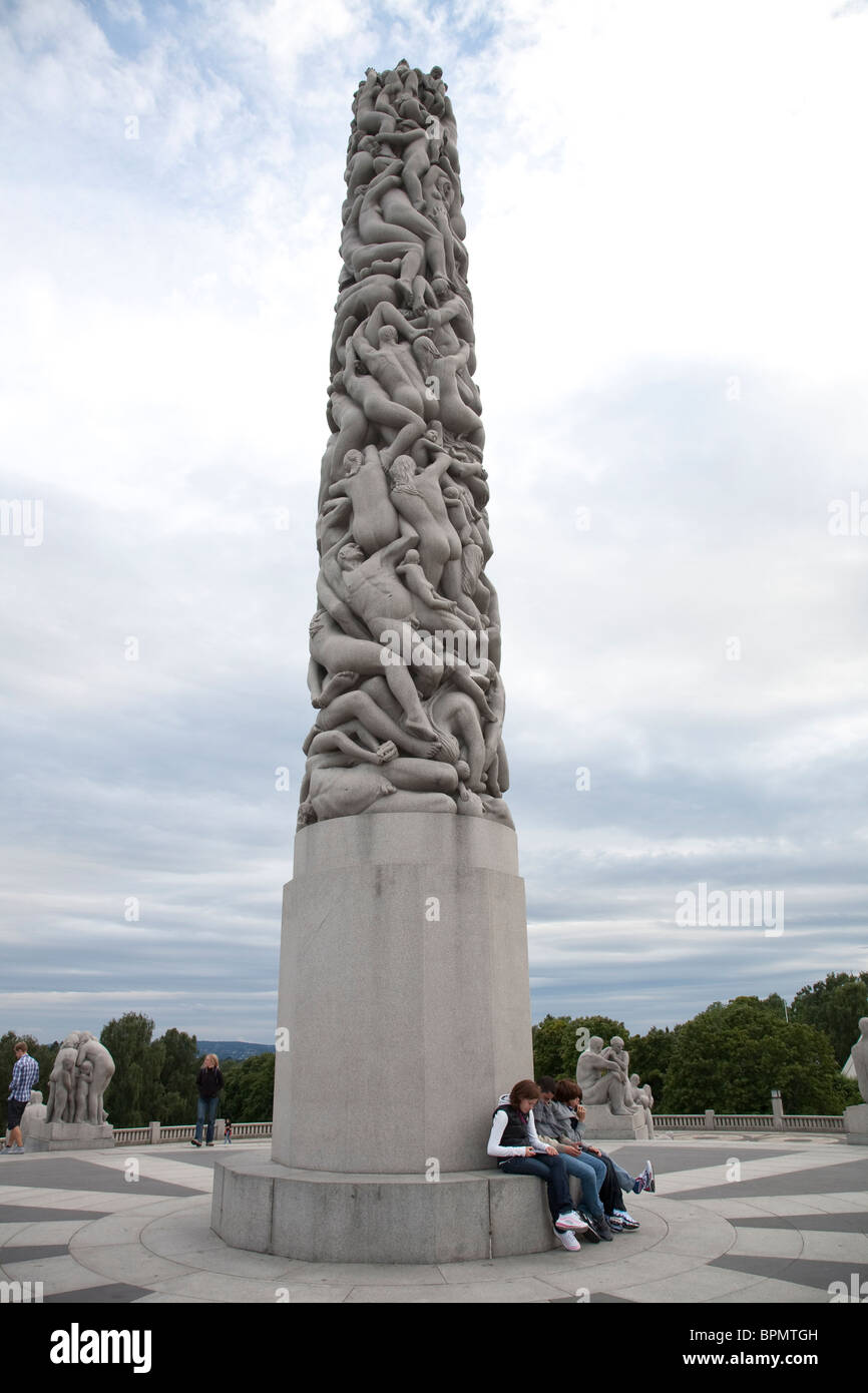 Monolith, Vigeland Sculpture Park, Frogner Park, located in Oslo ...