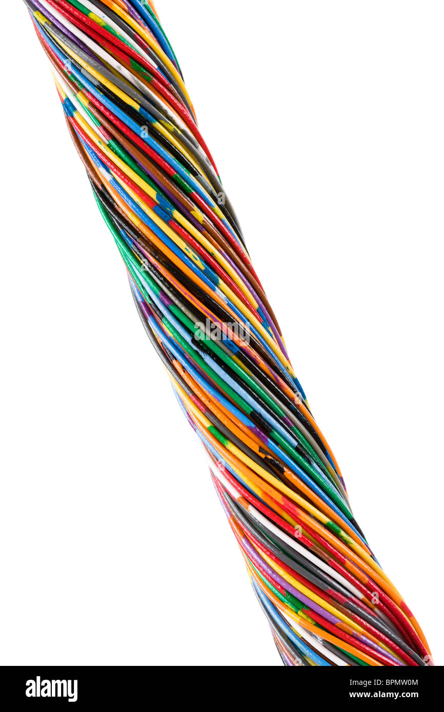 Colorful Cable, Concept of Communication, Data Line Stock Photo - Alamy