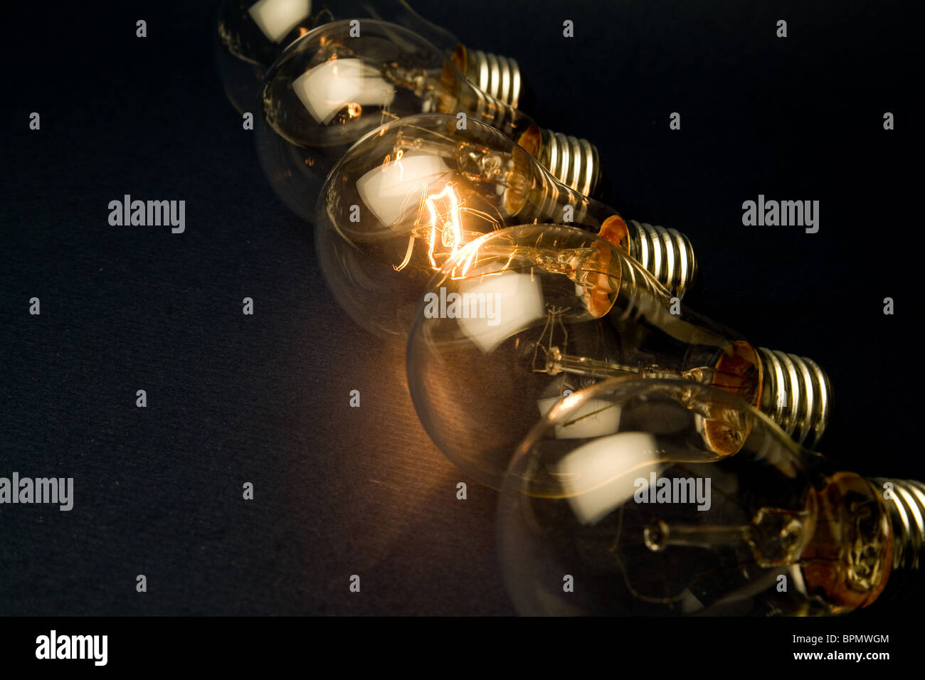 Bright Light Bulb close up shot Stock Photo - Alamy