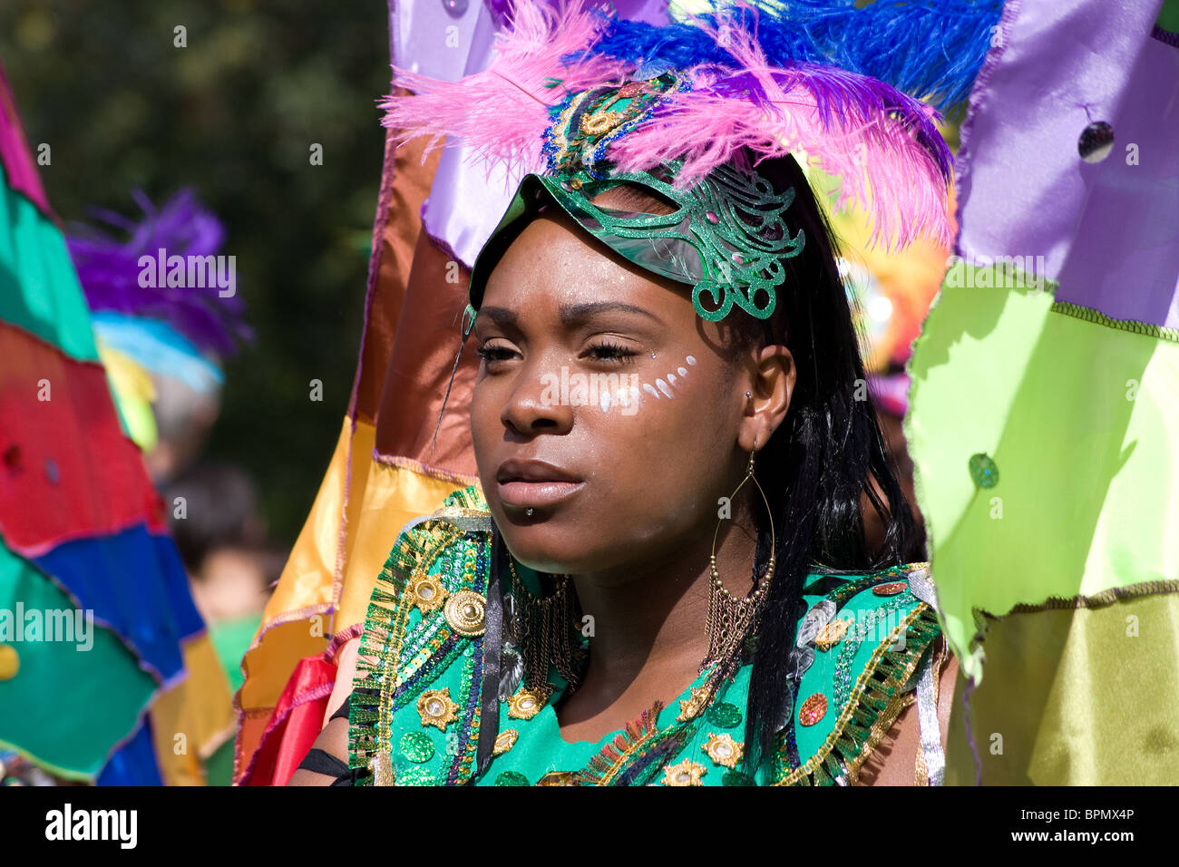 dress dancer costume Caribbean carnival queen Stock Photo - Alamy