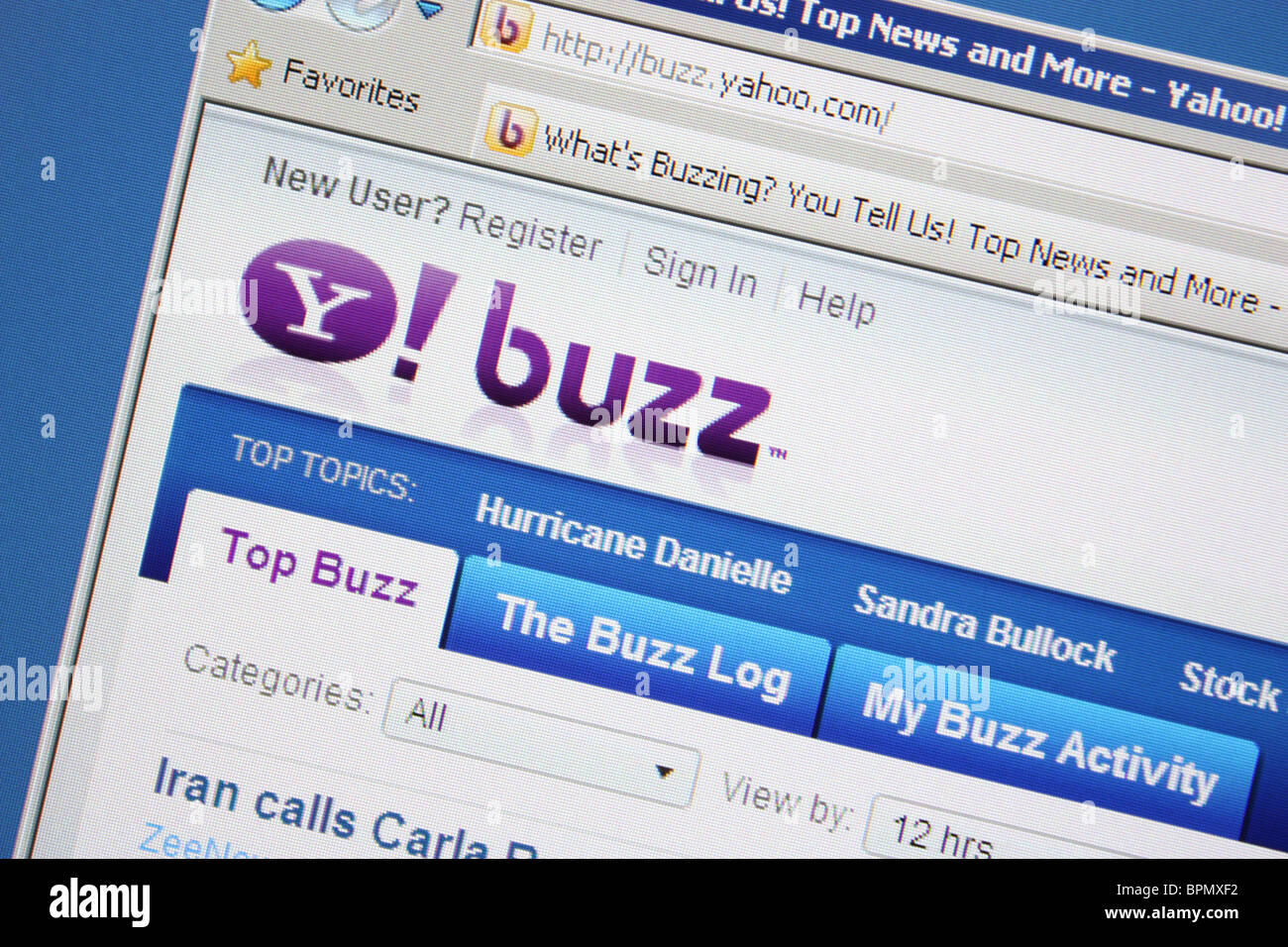 Yahoo buzz hi-res stock photography and images - Alamy