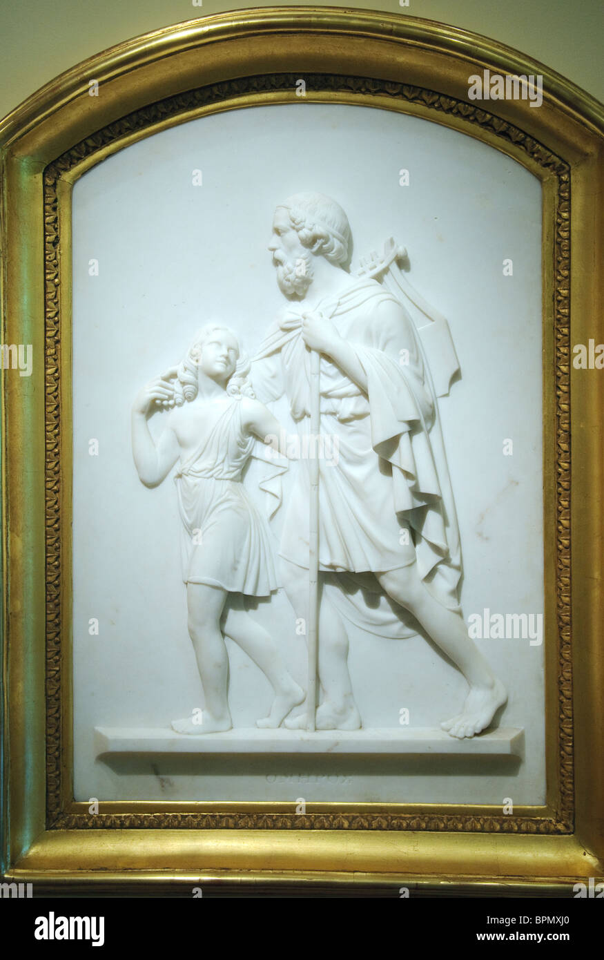 Blind Homer Led by the Genius of Poetry, 1851, by Edward Sheffield ...