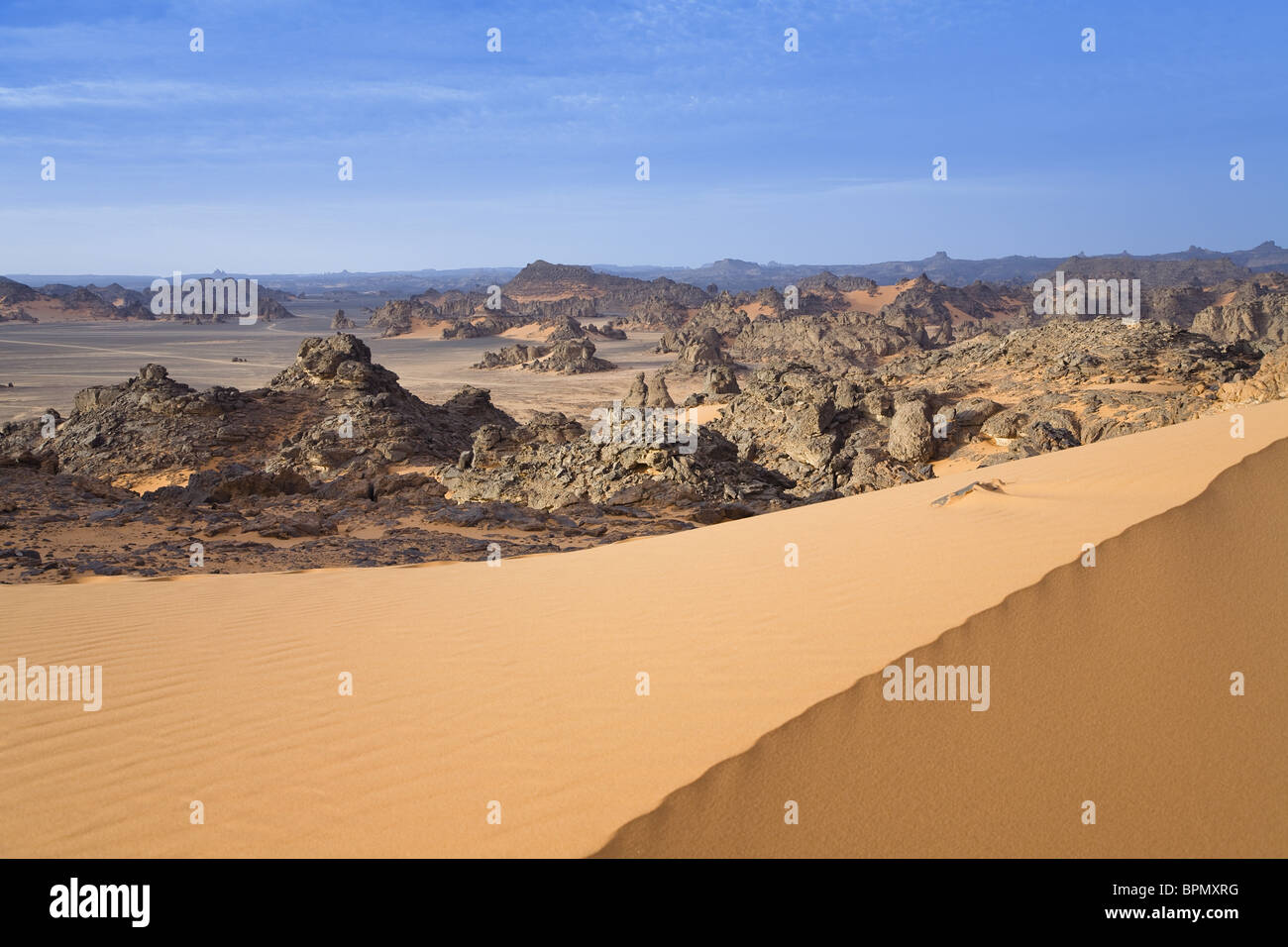 Tadrart Valley, Akakus mountains, Libya, Sahara, North Africa Stock ...