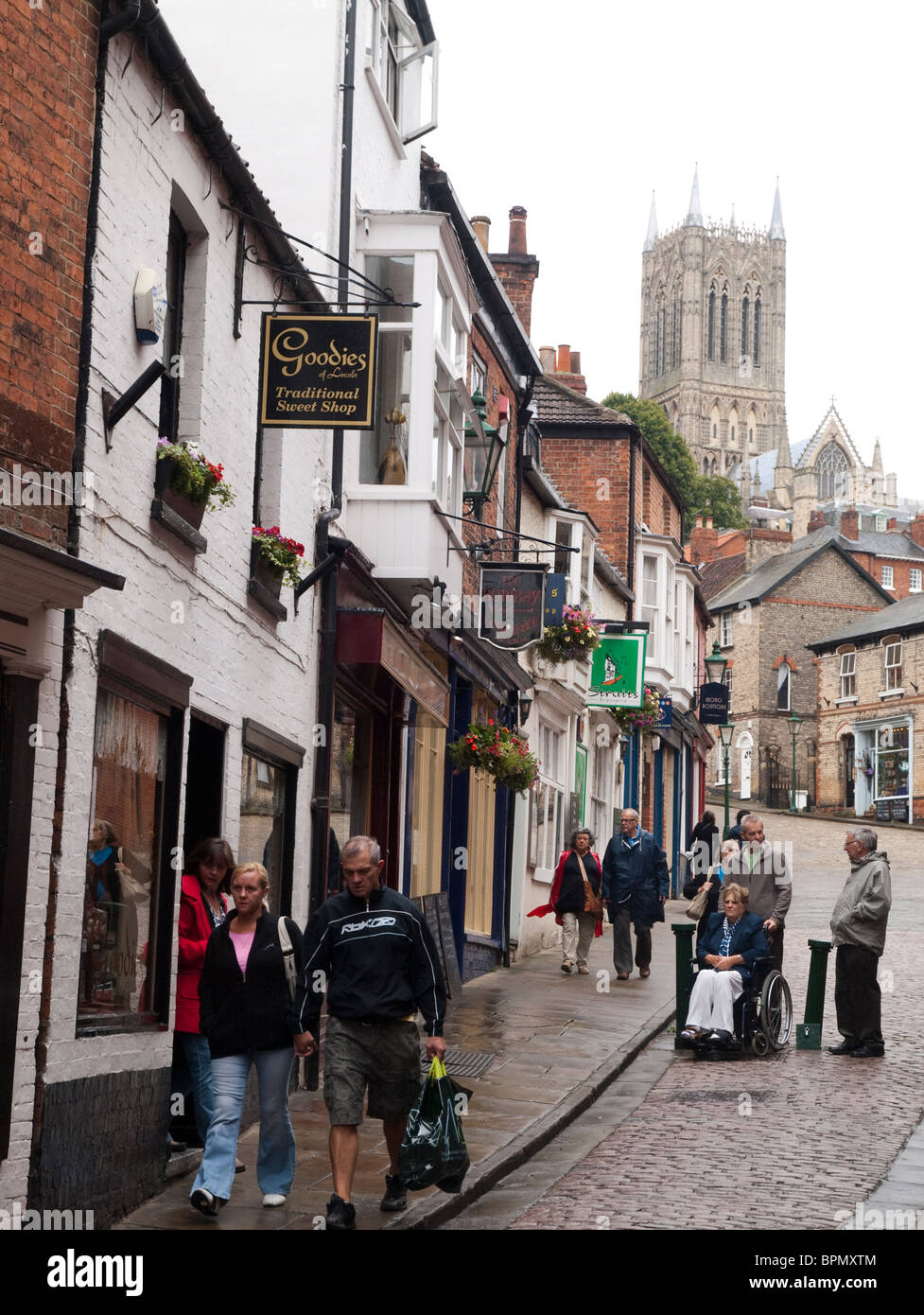 At the bottom of Steep Hill in the Historic Quarter of Lincoln City ...