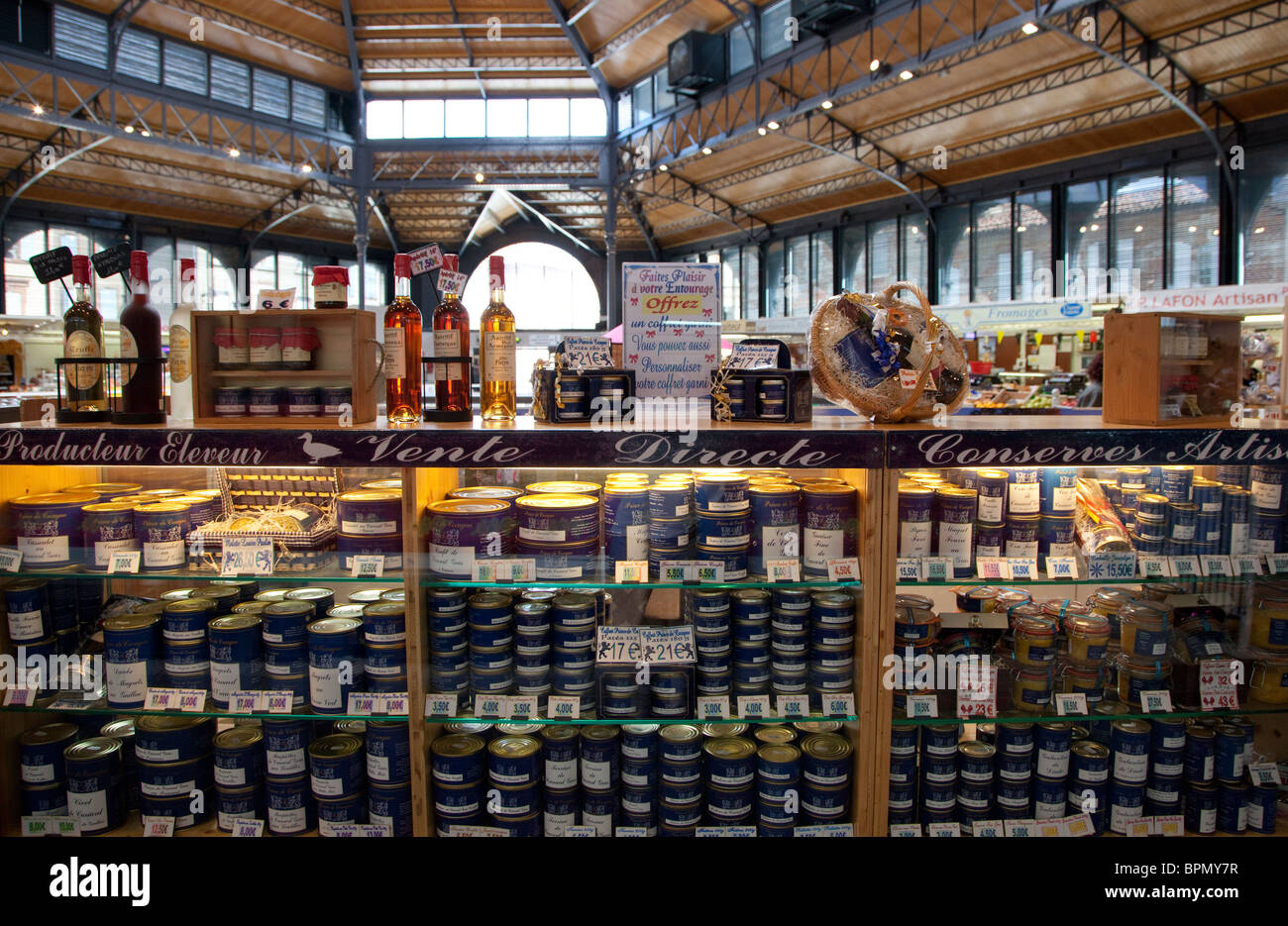 Covered food market in Albi, France Stock Photo - Alamy