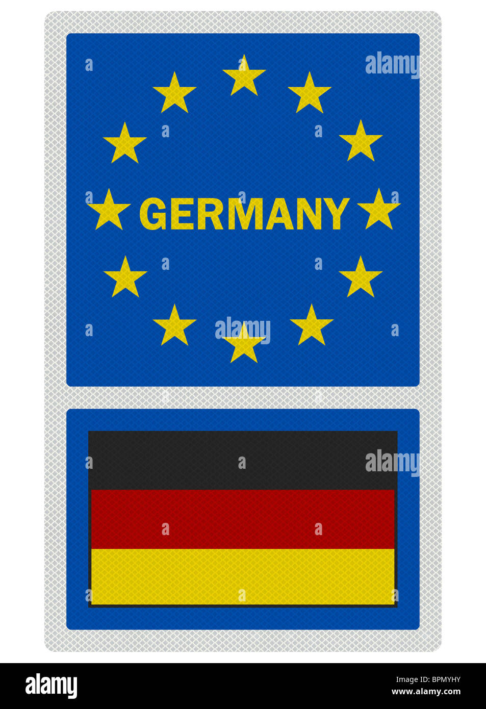 EU signs series - Germany (in English language), photo realistic ...