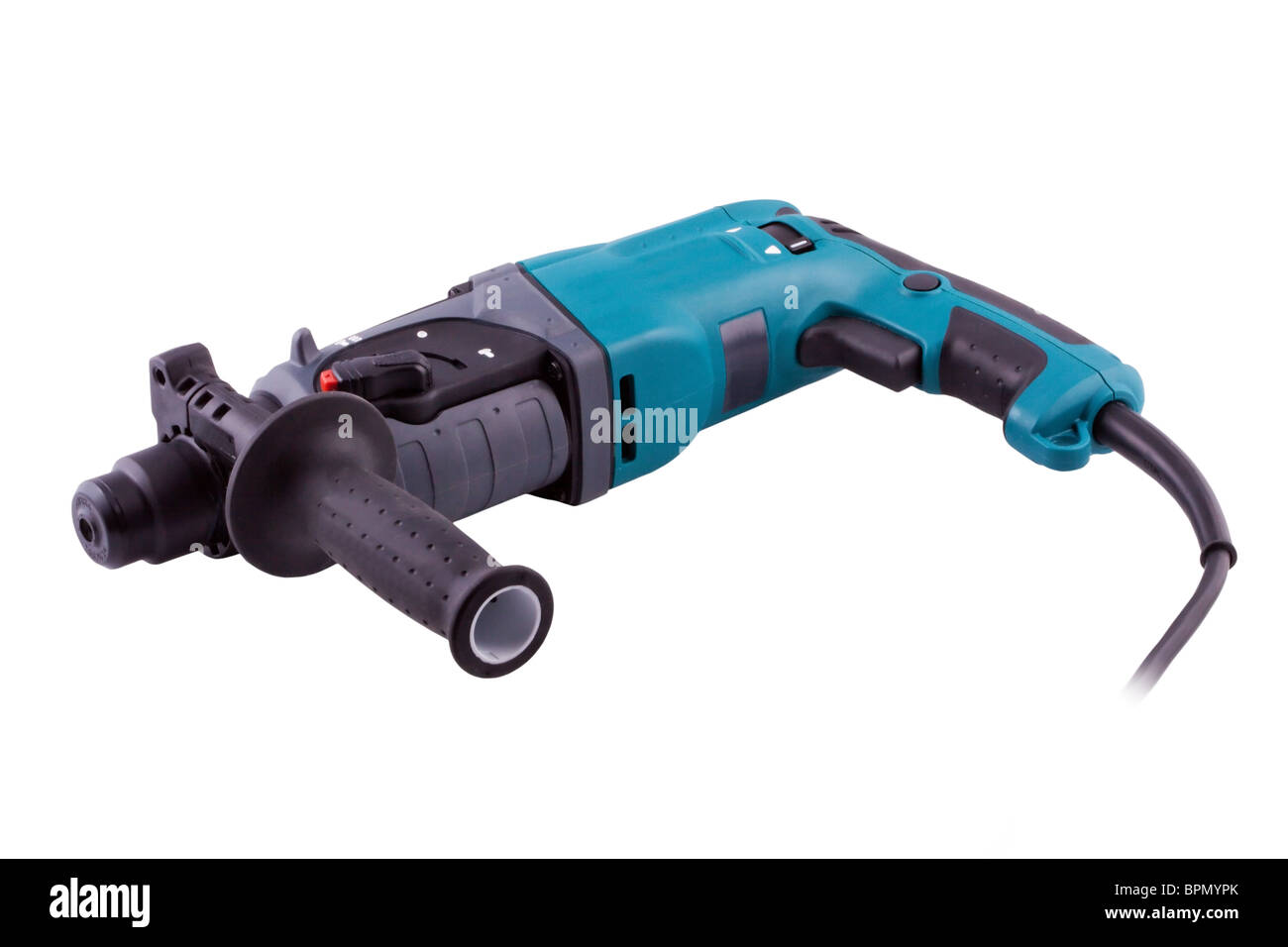 The electric puncher isolated on a white background Stock Photo - Alamy