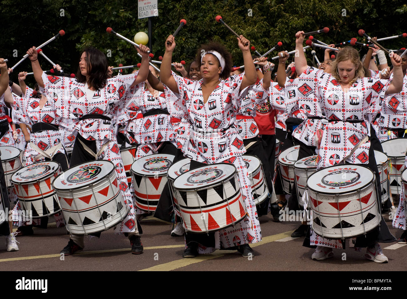 Brasilian samba drummers parade drums hi-res stock photography and ...