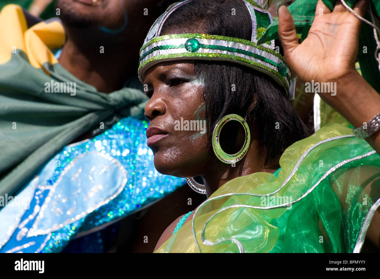 dress dancer costume Caribbean carnival dancing Stock Photo - Alamy