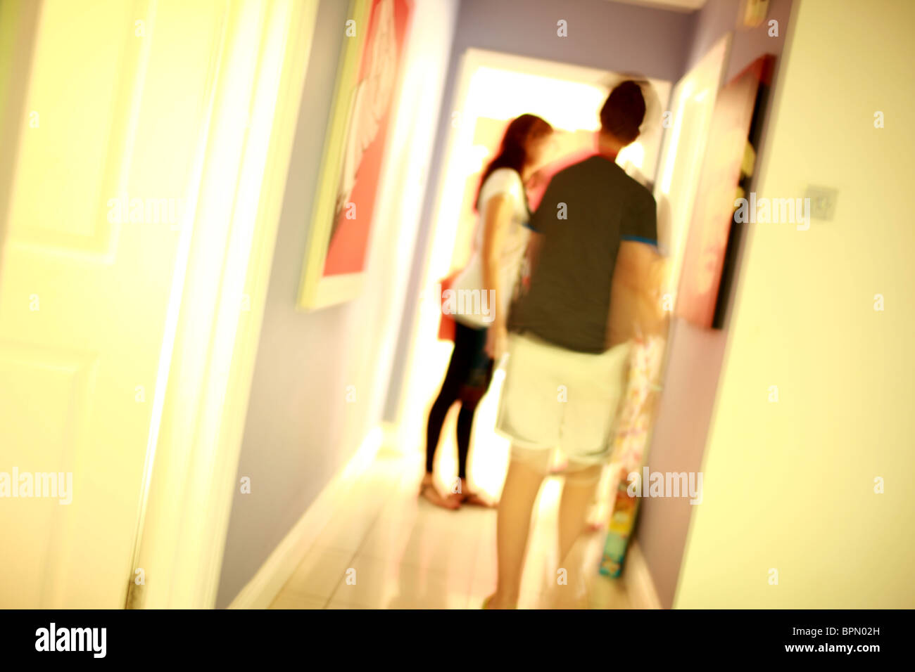 Family Indoors. Models Released Stock Photo - Alamy