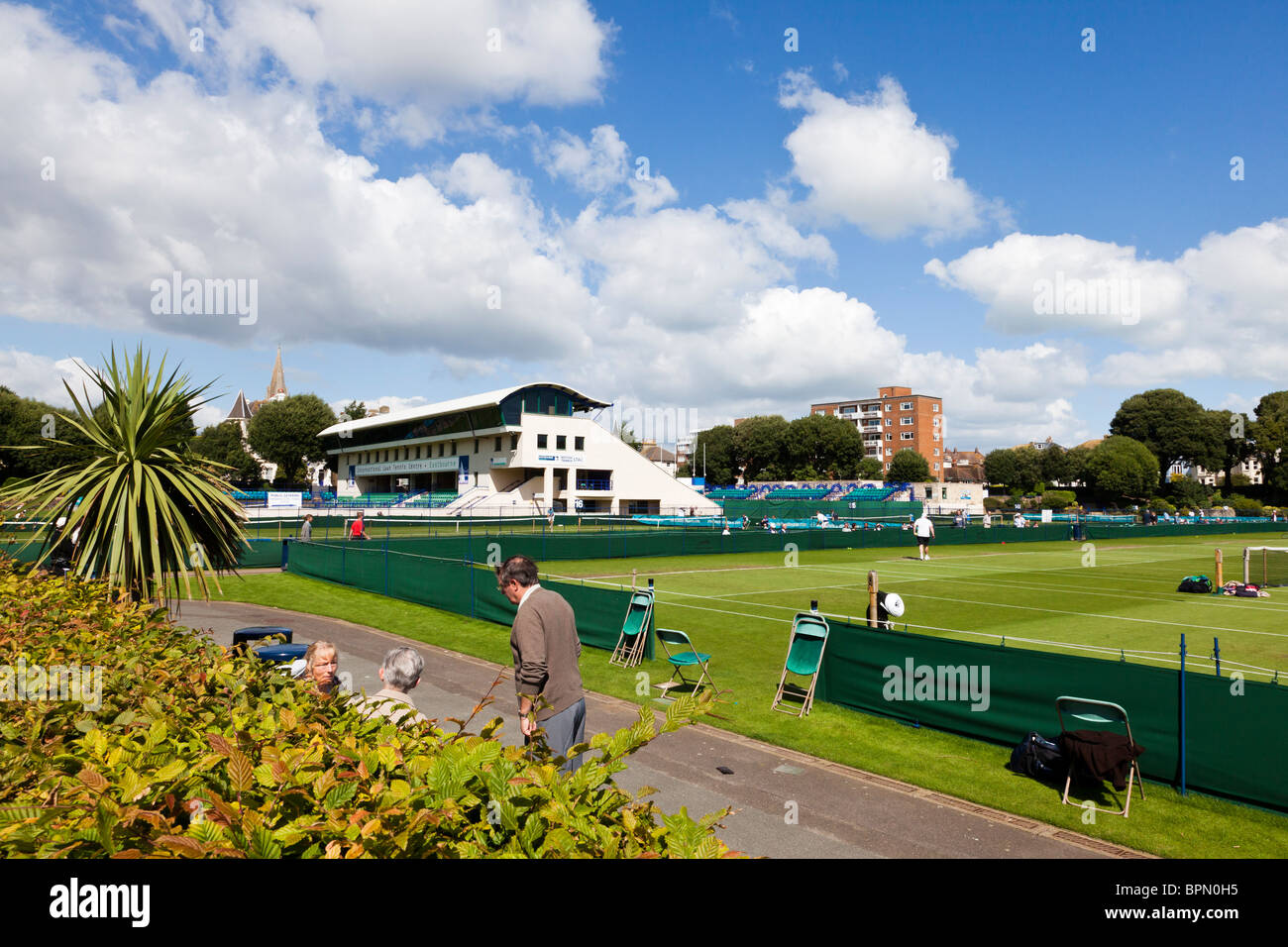 Lawn tennis association center in eastbourne, Sussex, UK Stock Photo ...