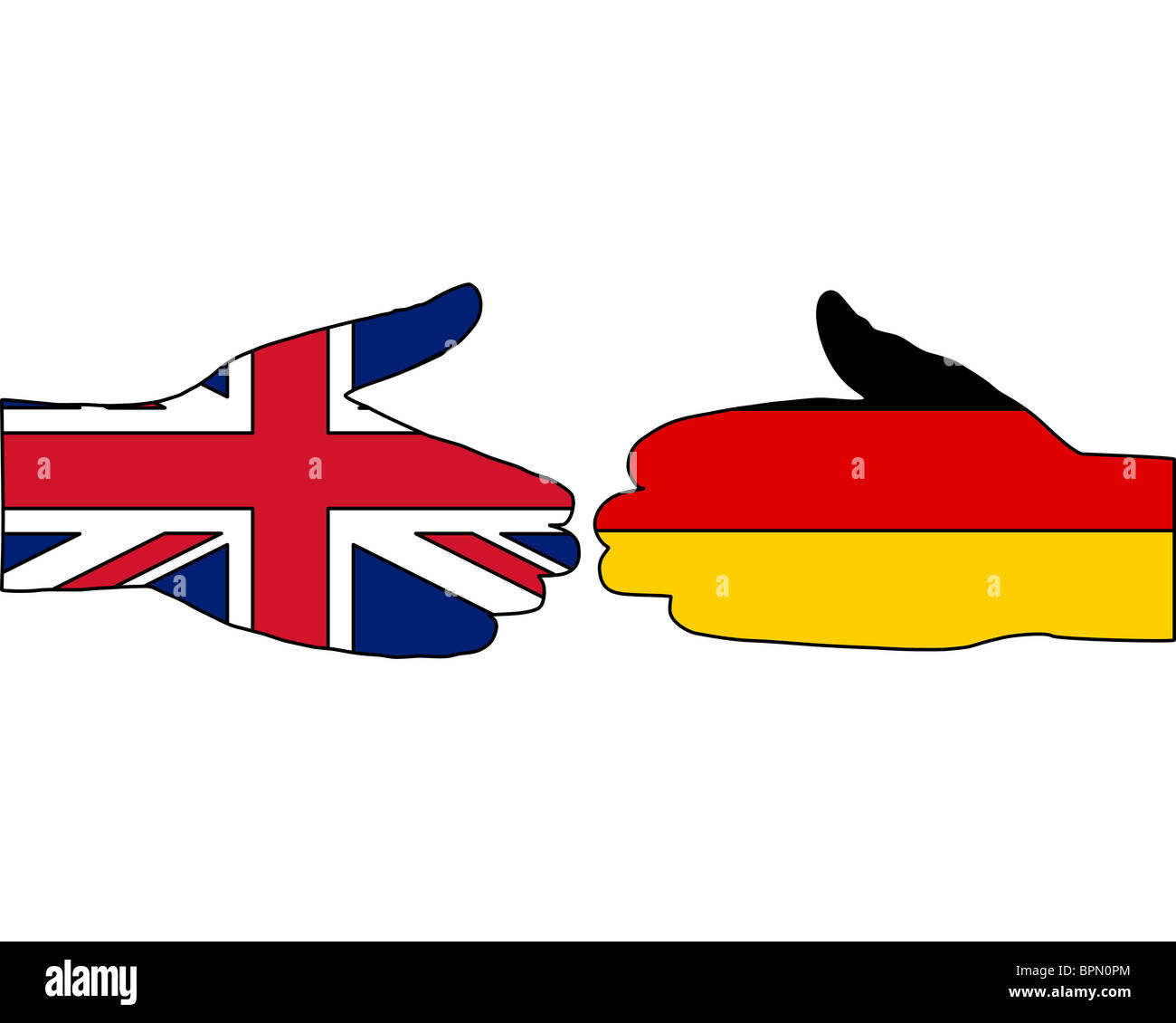 Germany great britain handshake international hi-res stock photography ...
