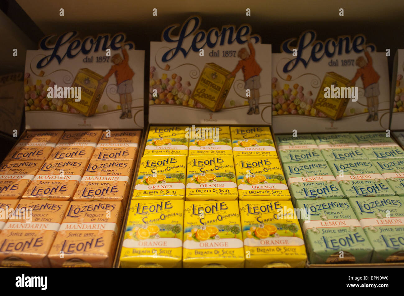 Leone, Italian candy on sale at the grand opening of Eataly, the ...
