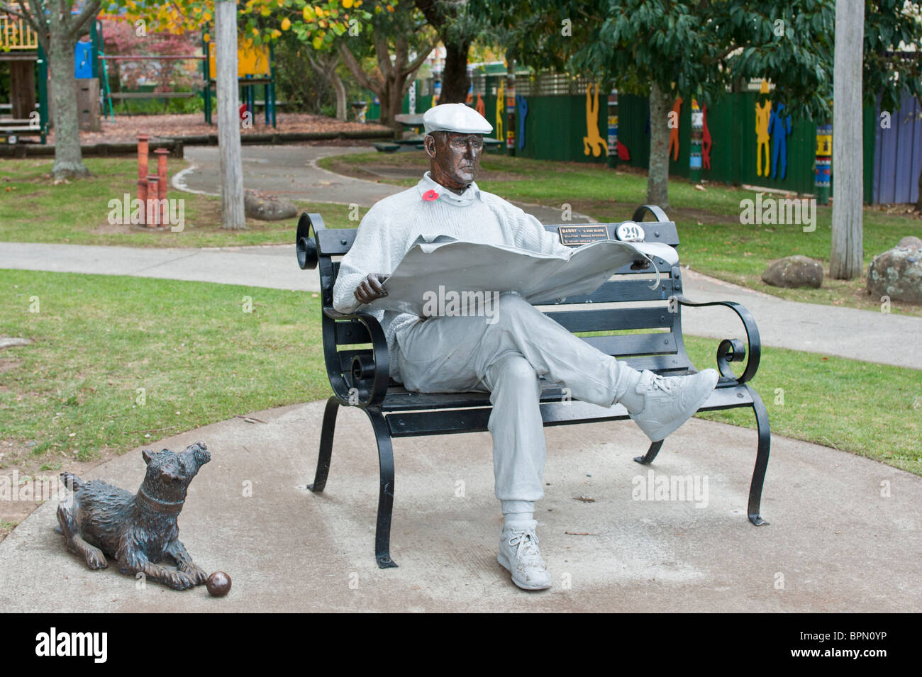 Open air art in Katikati, New Zealand. Barry (1999) by Donald Paterson ...