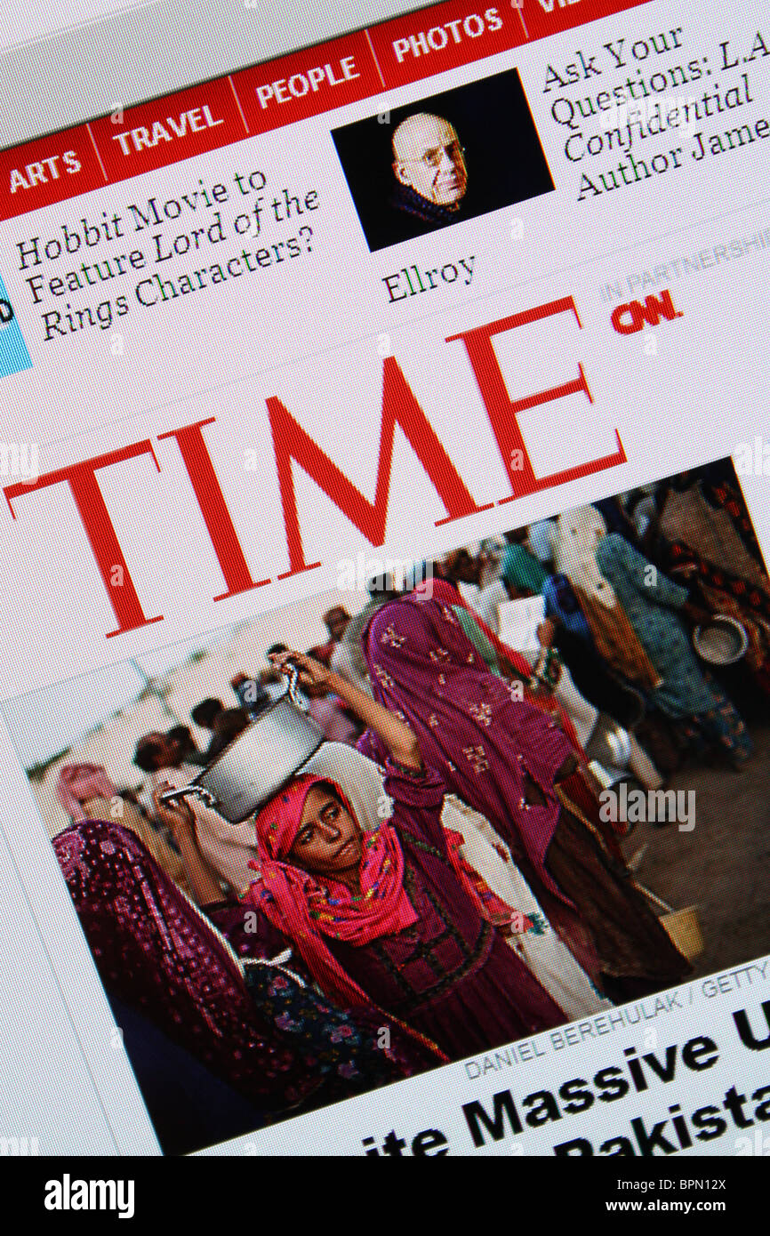 time time.com online website Stock Photo - Alamy