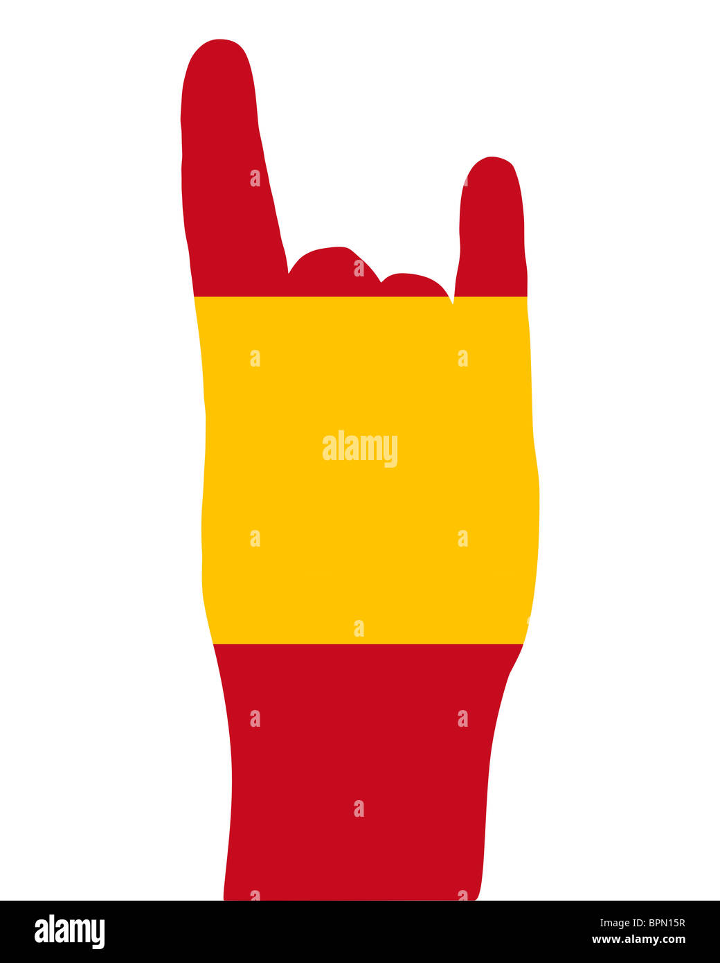 Spanish finger signal Stock Photo - Alamy