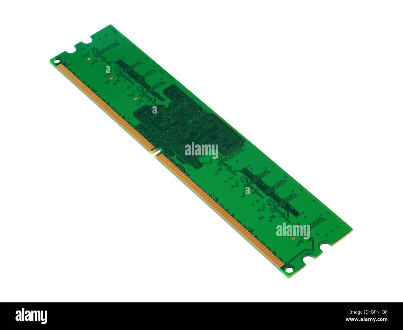 DDR2 memory module back. Isolated on white background with clipping path Stock Photo - Alamy