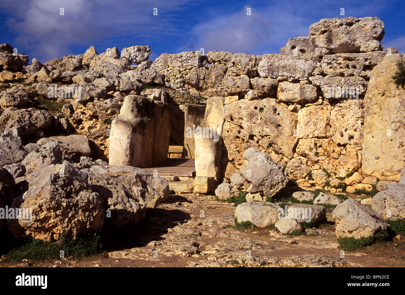 Megalithic temple maltese islands hi-res stock photography and images ...