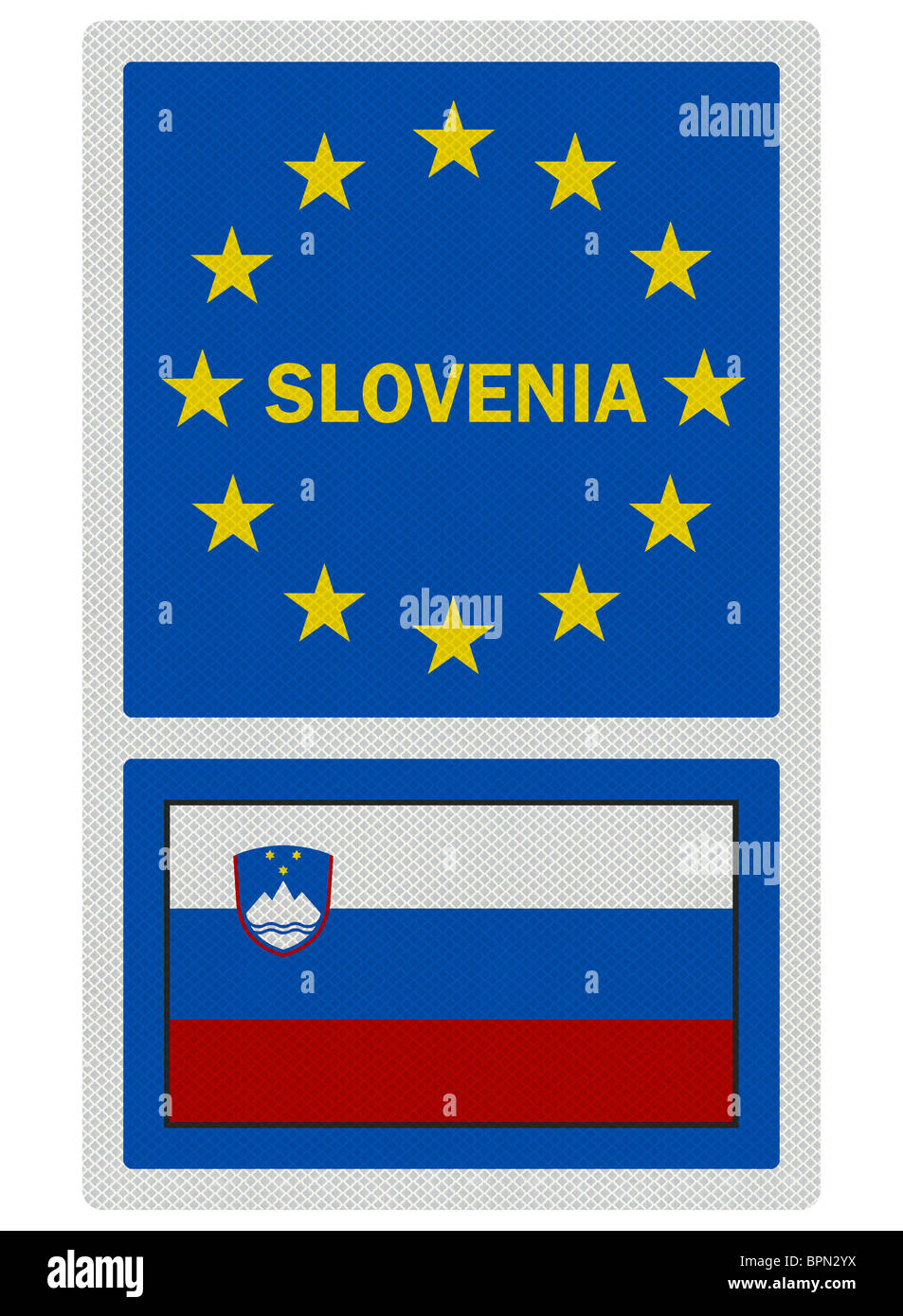 Road sign for slovenian border High Resolution Stock Photography and ...
