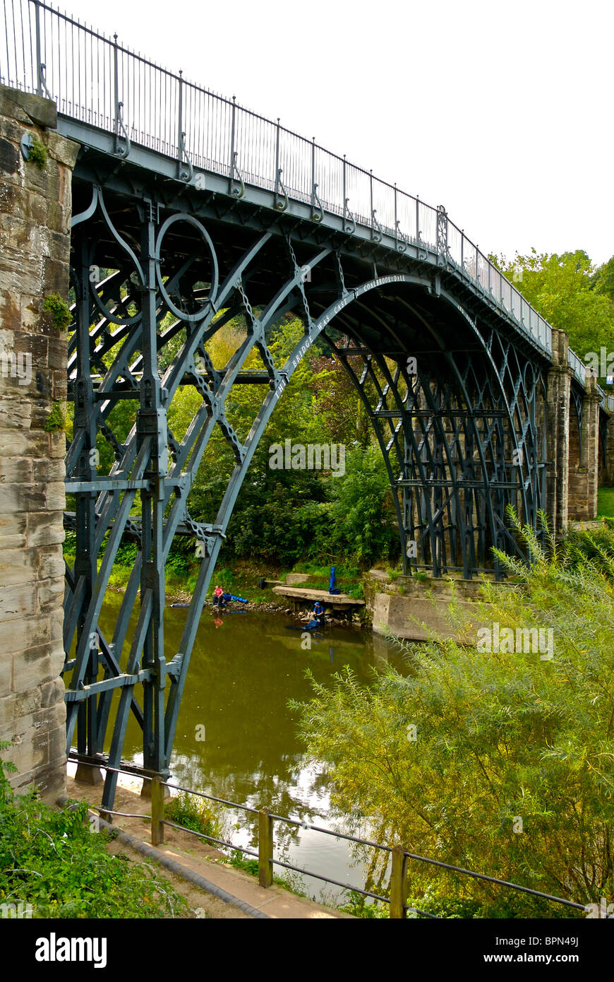 Ironbridge in Shropshire a town famous for its preservation of ...