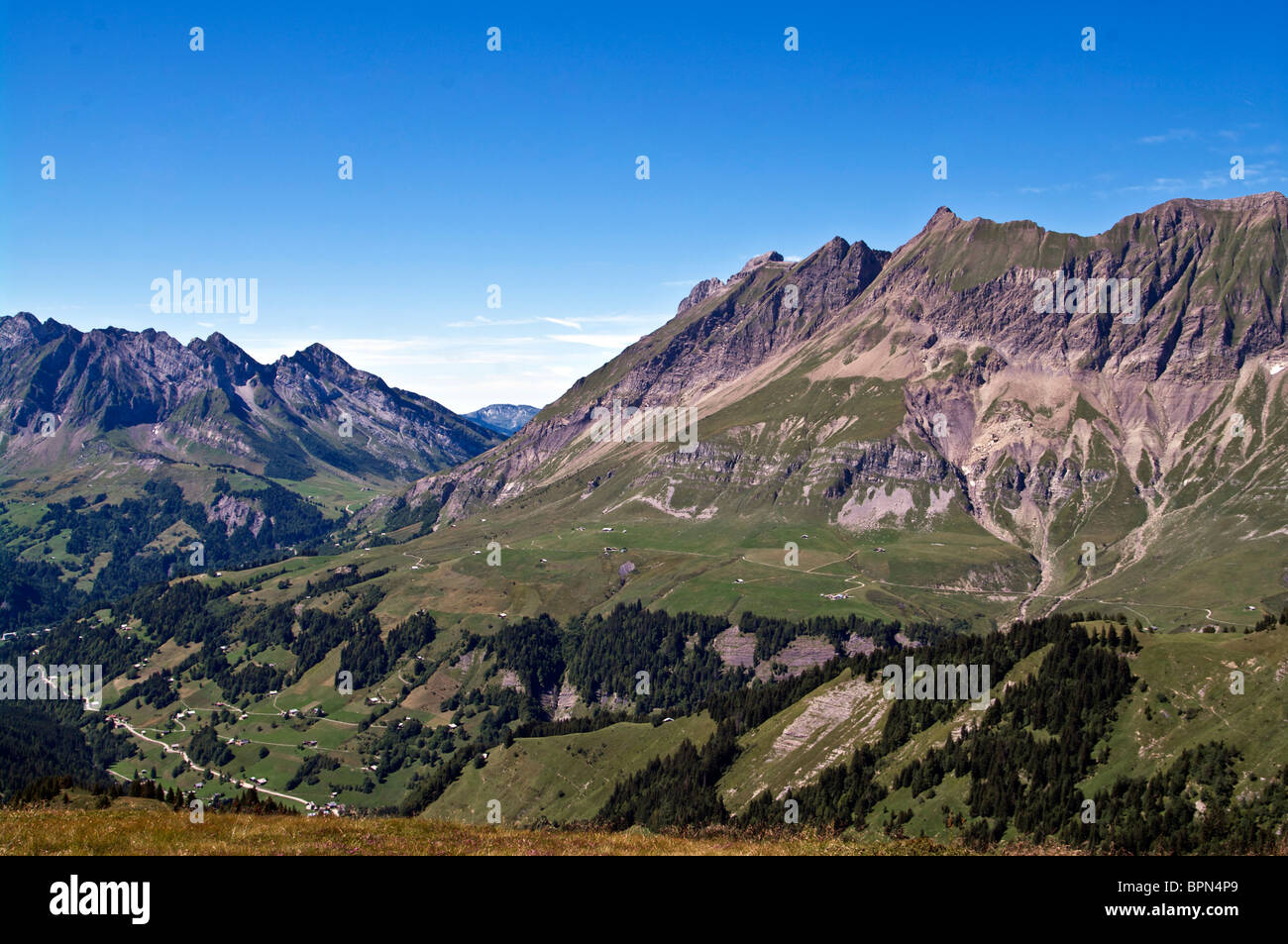 The pass of Les Aravis in the French Alps Stock Photo - Alamy