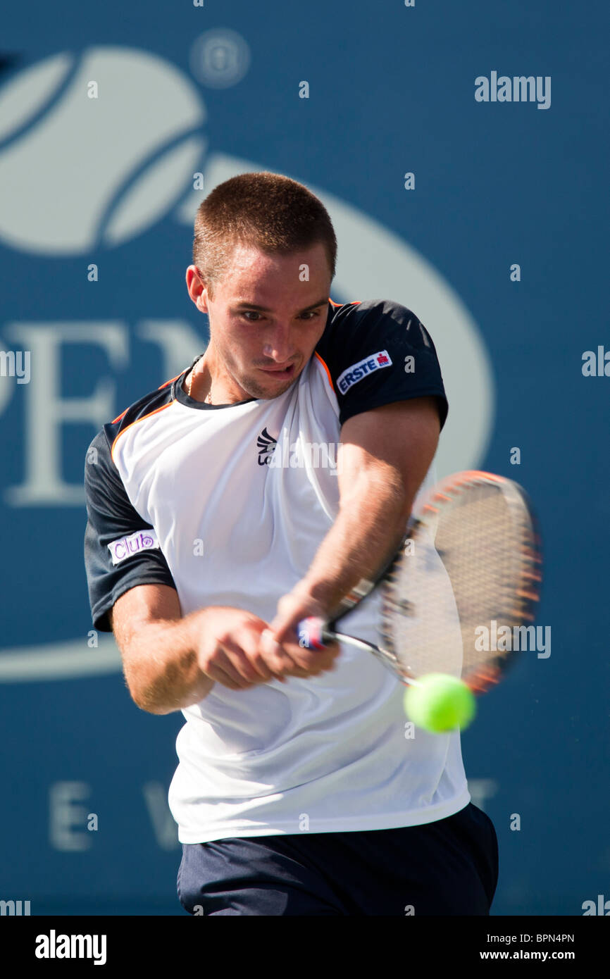 Viktor Troicki (SRB) competing at the 2010 US Open Tennis Stock Photo ...