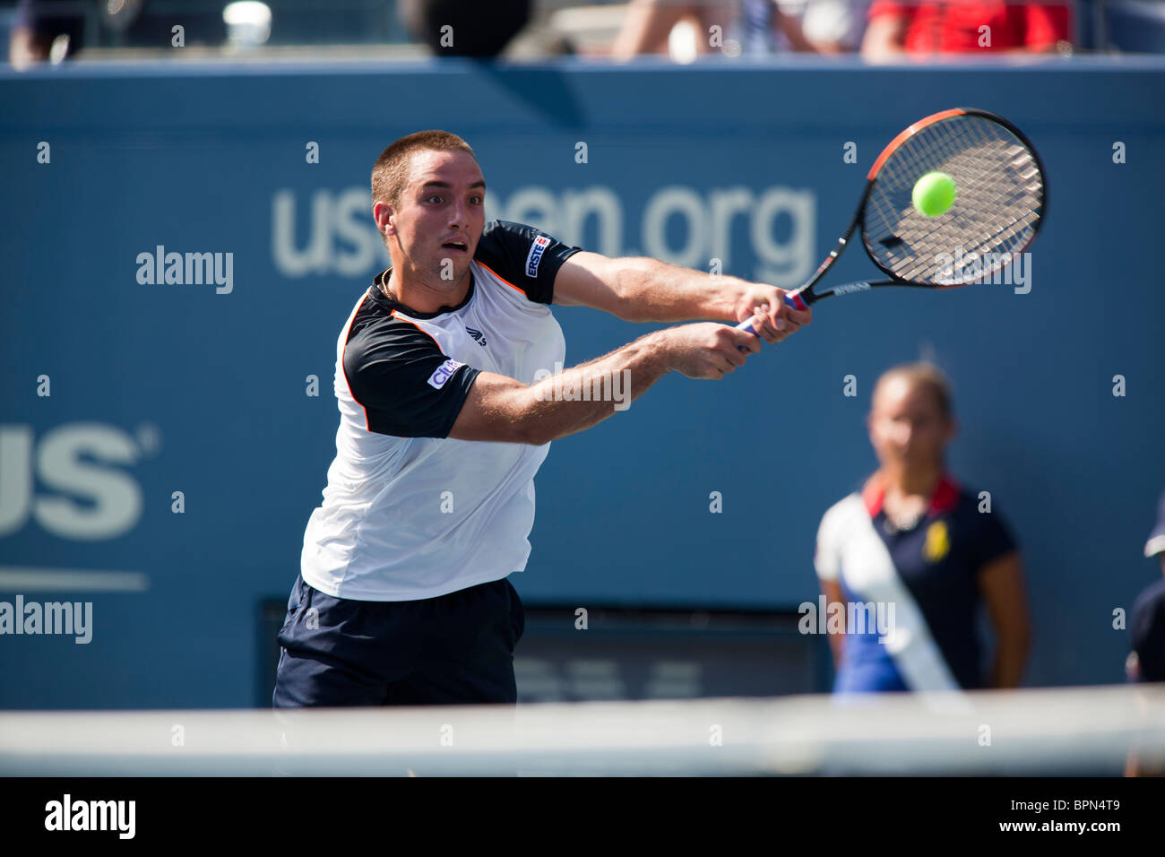 Viktor Troicki (SRB) competing at the 2010 US Open Tennis Stock Photo ...