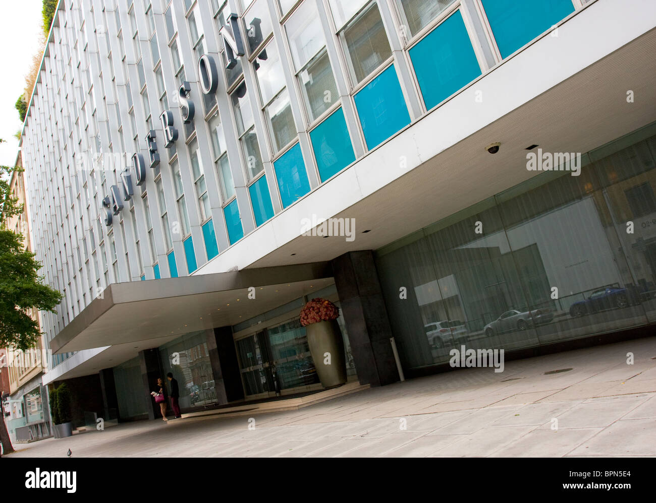 External image of Sanderson Hotel in Berners Street, London Stock Photo ...