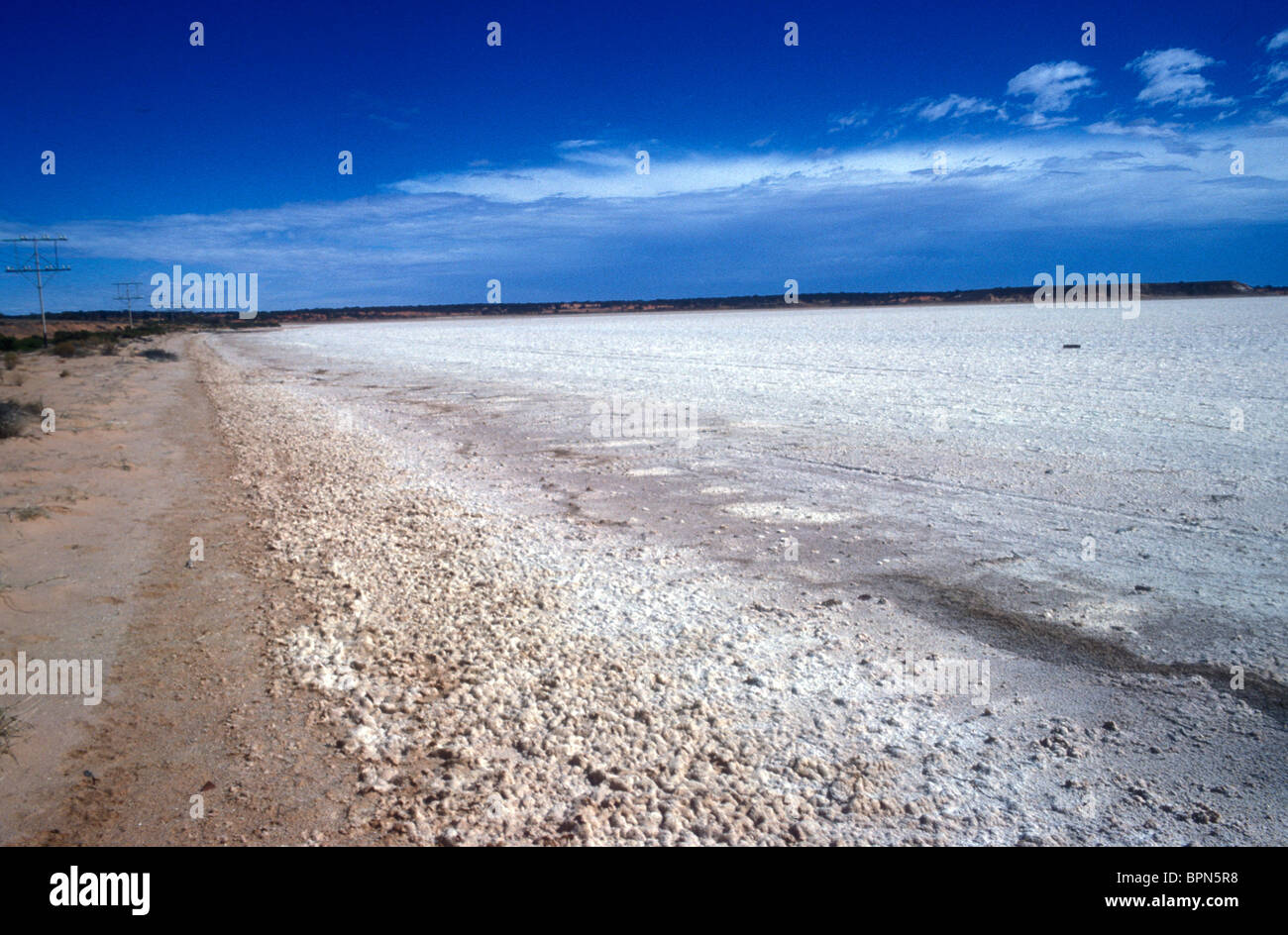 Salt encrusted surface of Lake Eyre in South Australia Stock Photo - Alamy