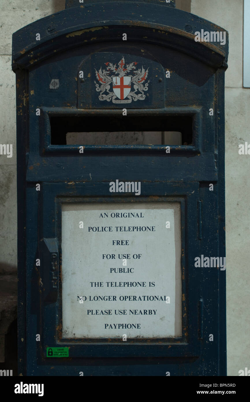 Police phone box hi-res stock photography and images - Alamy