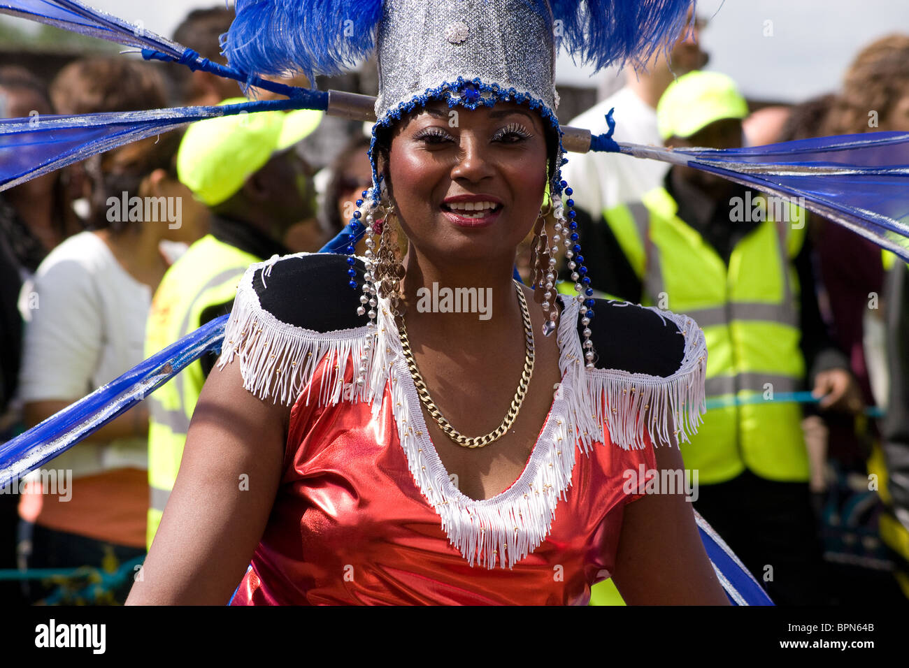 dress dancer costume Caribbean carnival dancing Stock Photo - Alamy