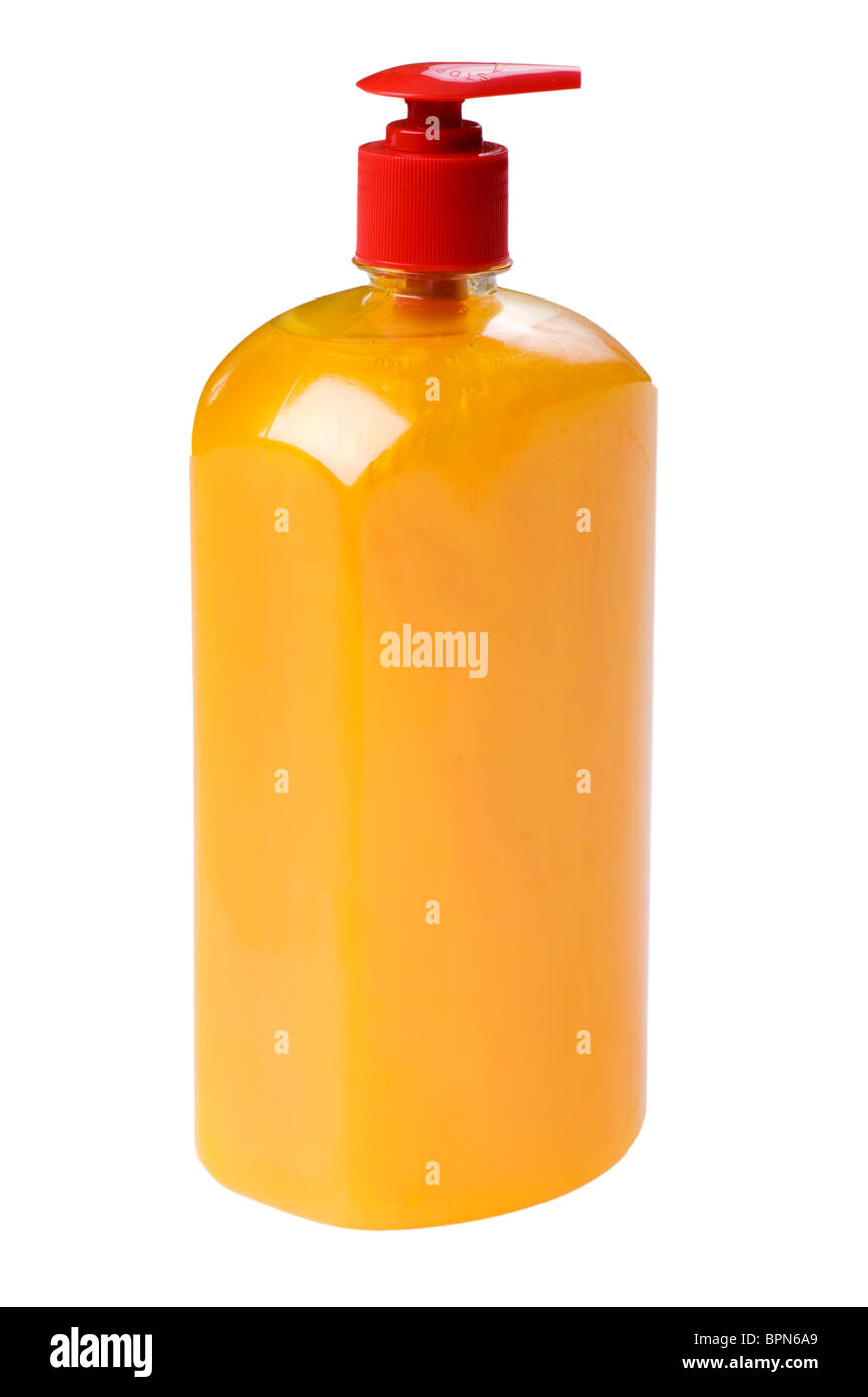 object on white - shampoo close up Stock Photo - Alamy