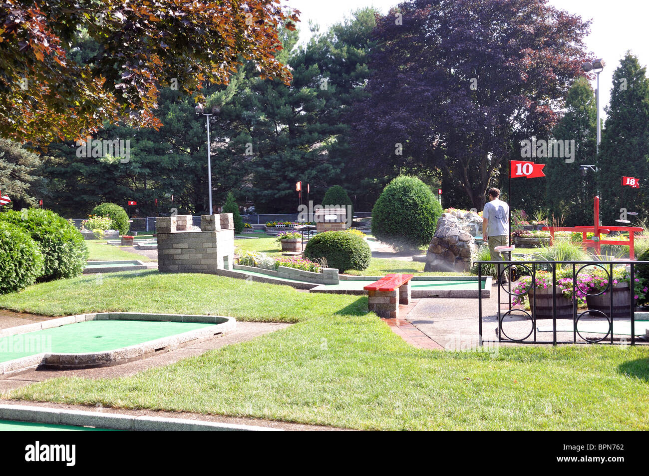 Miniature golf course, Farmington, Connecticut, New England, USA Stock ...