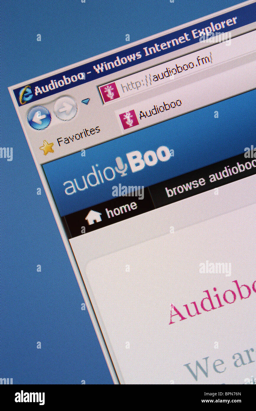 audioboo audio sharing online website Stock Photo - Alamy