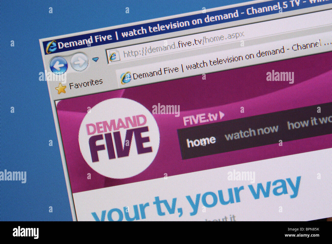 demandfive demandfive.com online tv streaming Stock Photo - Alamy