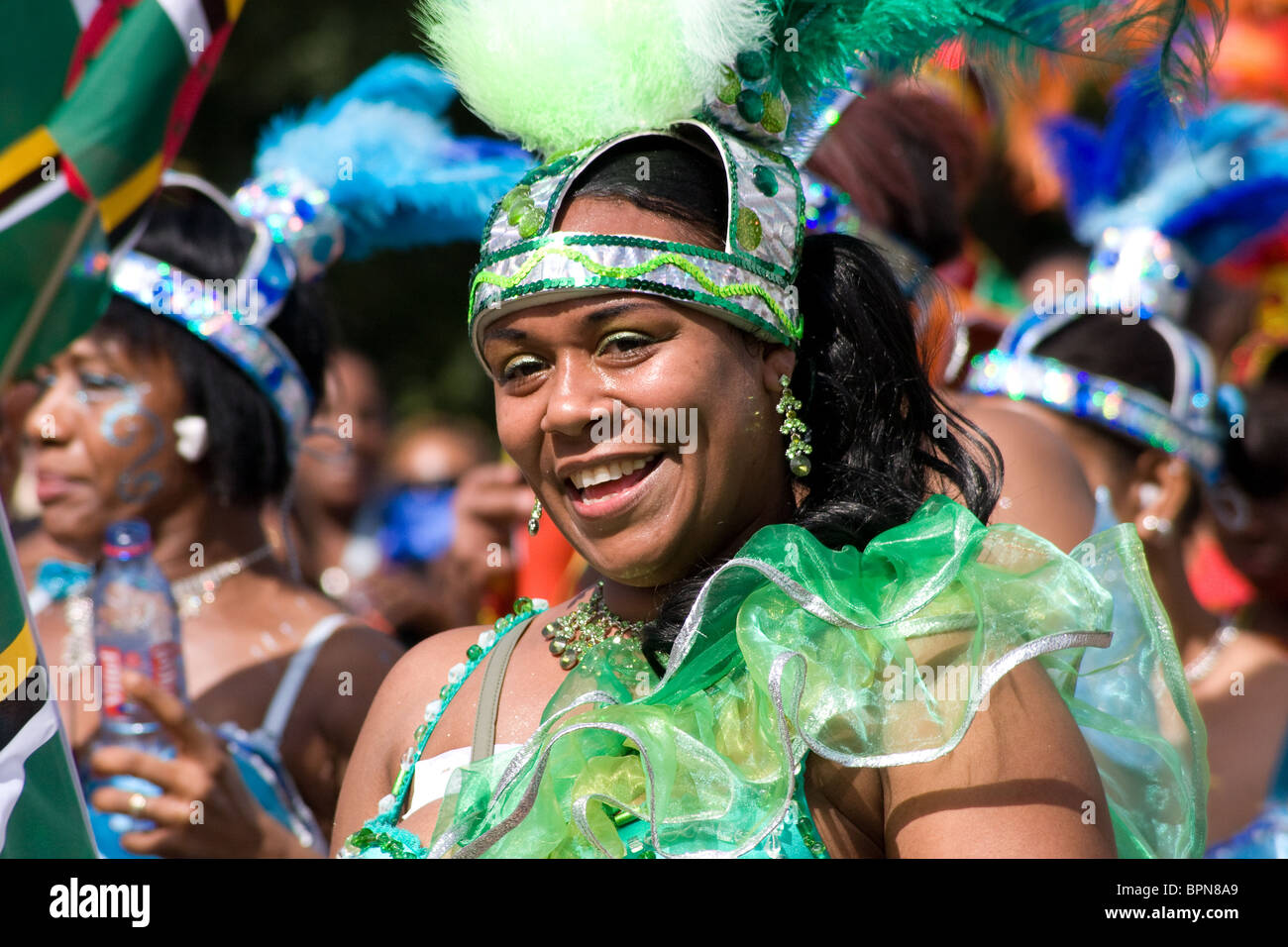 dress dancer costume Caribbean carnival dancing Stock Photo - Alamy