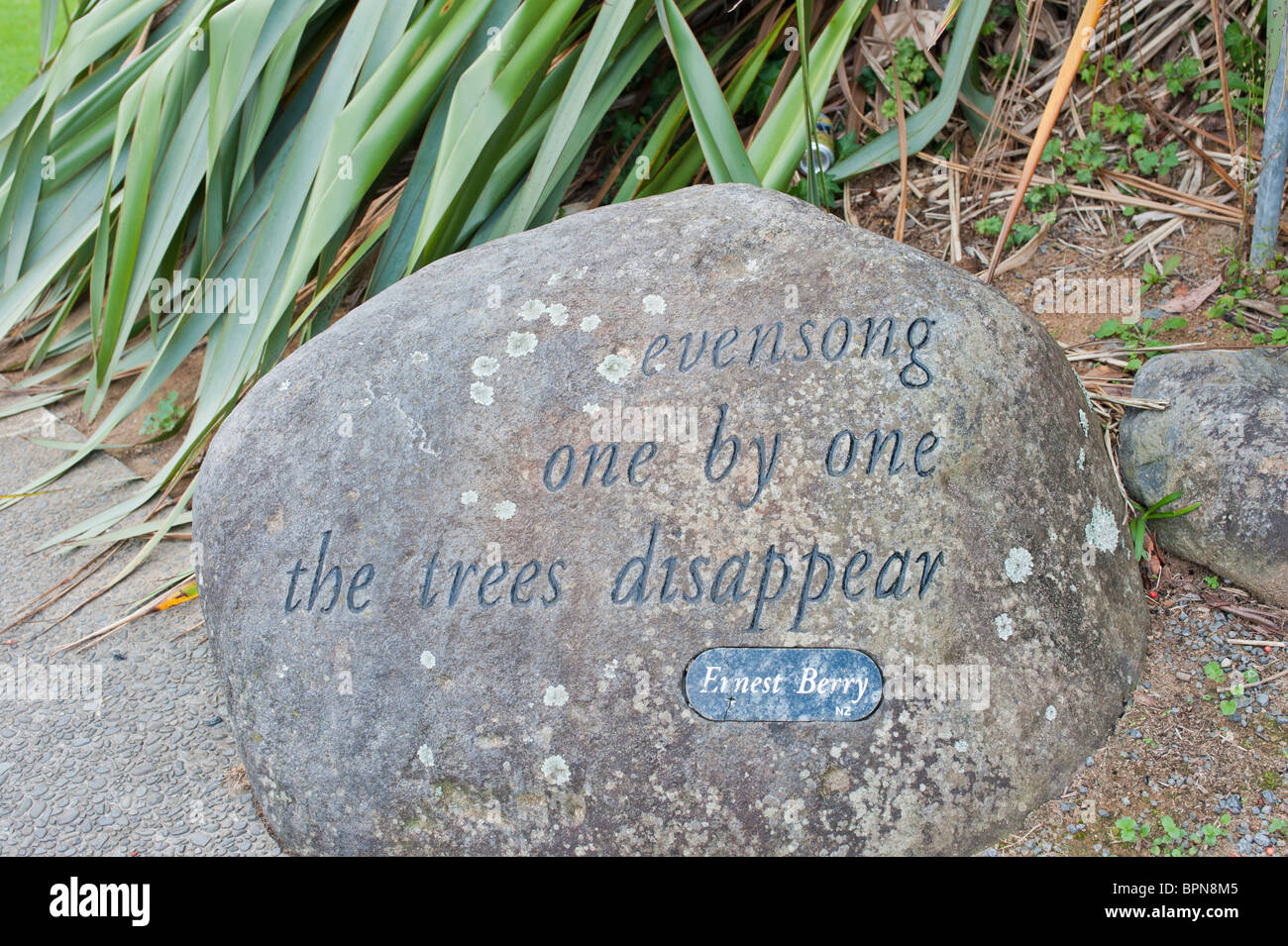 Haiku Pathway, Katikati, New Zealand. Haiku linked to the location are ...